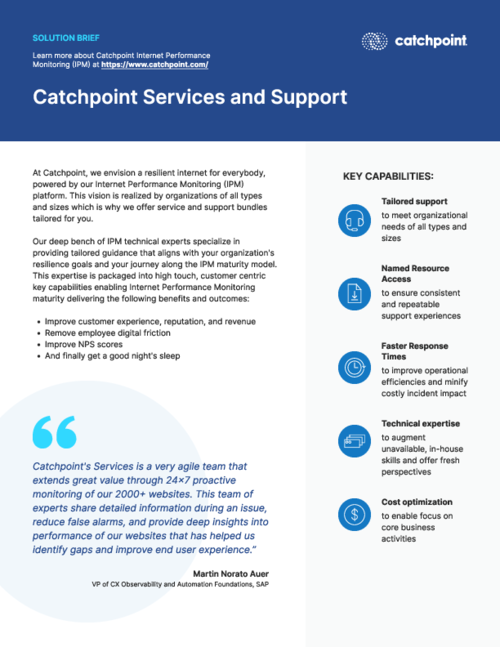Catchpoint Reviews 2025: Details, Pricing, & Features | G2