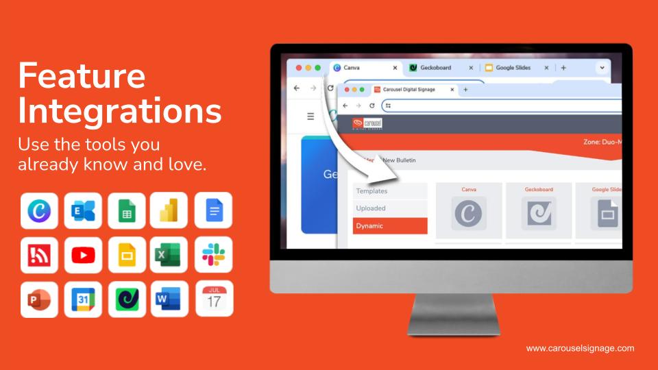 Carousel Digital Signage Reviews 2025: Details, Pricing, & Features | G2
