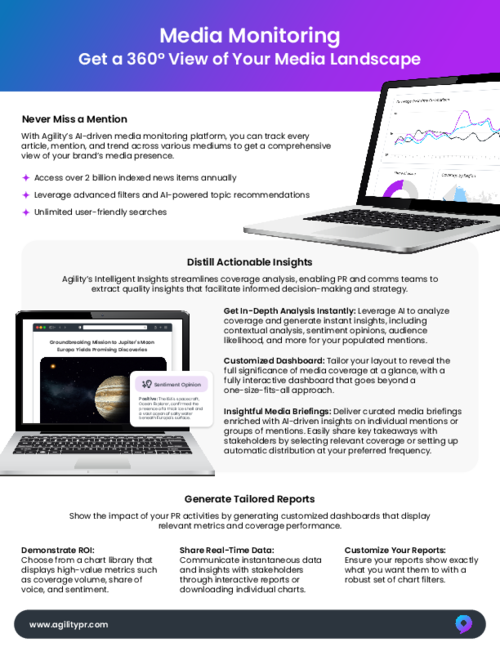 Agility PR Solutions Reviews 2025: Details, Pricing, & Features | G2