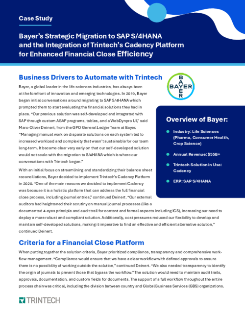Cadency by Trintech Reviews 2025: Details, Pricing, & Features | G2