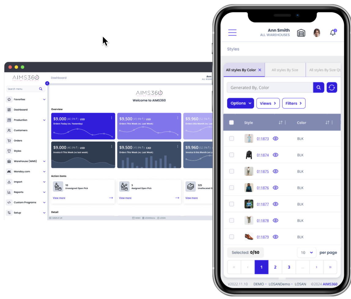 AIMS 360 Fashion ERP Reviews 2025: Details, Pricing, & Features | G2