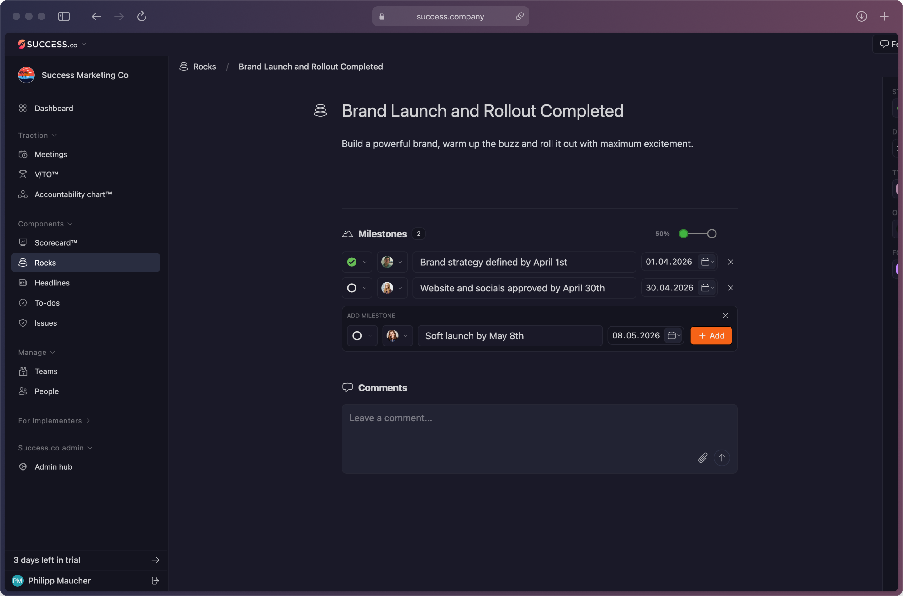 Success.co EOS Traction software Reseñas 2025: Detalles, Precios y ...