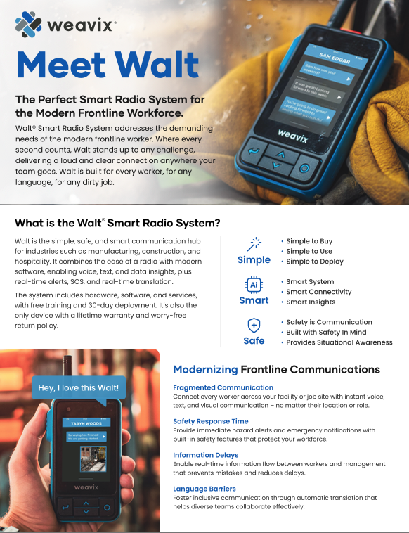 Walt Smart Radio System Reviews 2025: Details, Pricing, & Features | G2