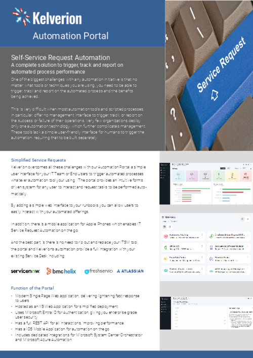 Kelverion Self Service Automation Portal Reviews 2025: Details, Pricing ...