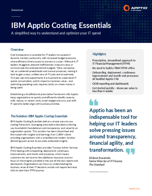 IBM Apptio Reviews 2025: Details, Pricing, & Features | G2