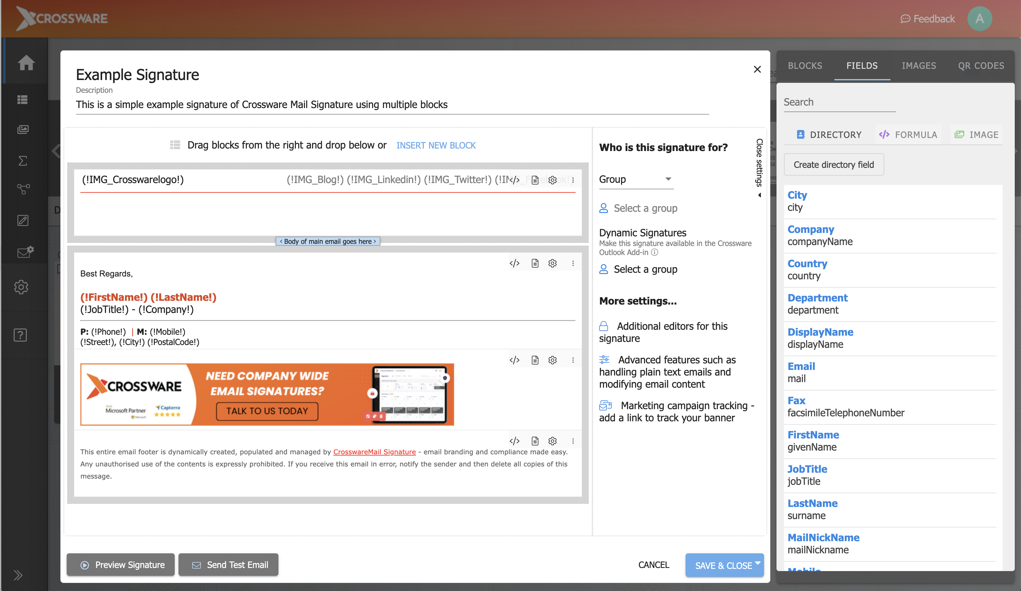 Crossware Email Signature Reviews 2025: Details, Pricing, & Features | G2