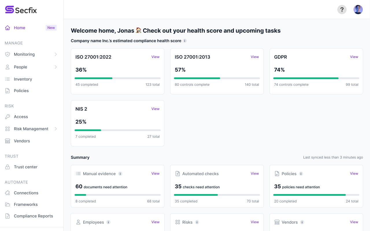 Secfix Compliance Platform Avaliações 2025: Detalhes, Preços e Recursos ...