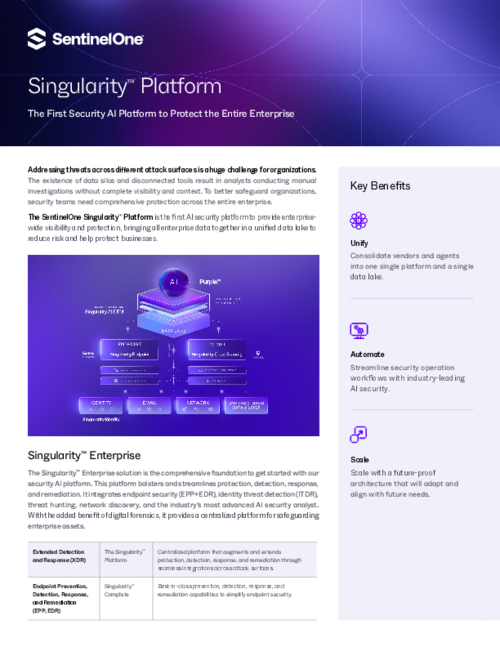 SentinelOne Singularity Reviews 2025: Details, Pricing, & Features | G2