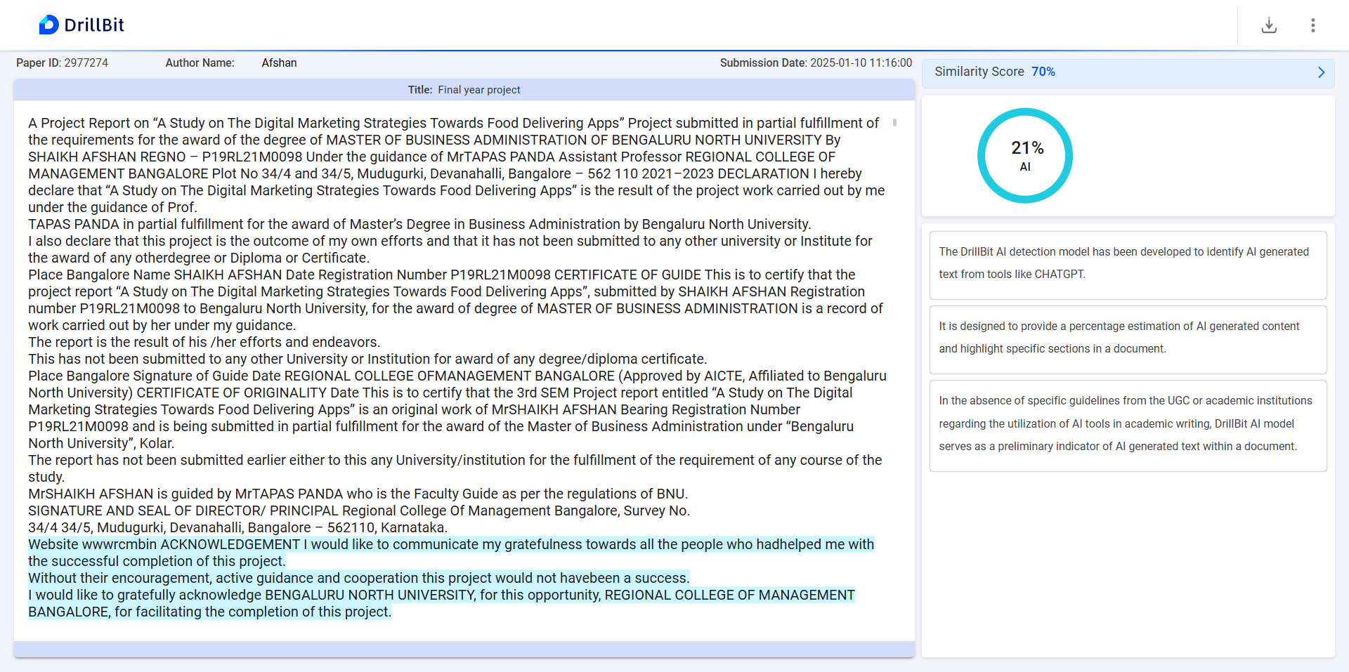 Recensioni DrillBit Plagiarism 2026: Dettagli, Prezzi e Funzionalità | G2