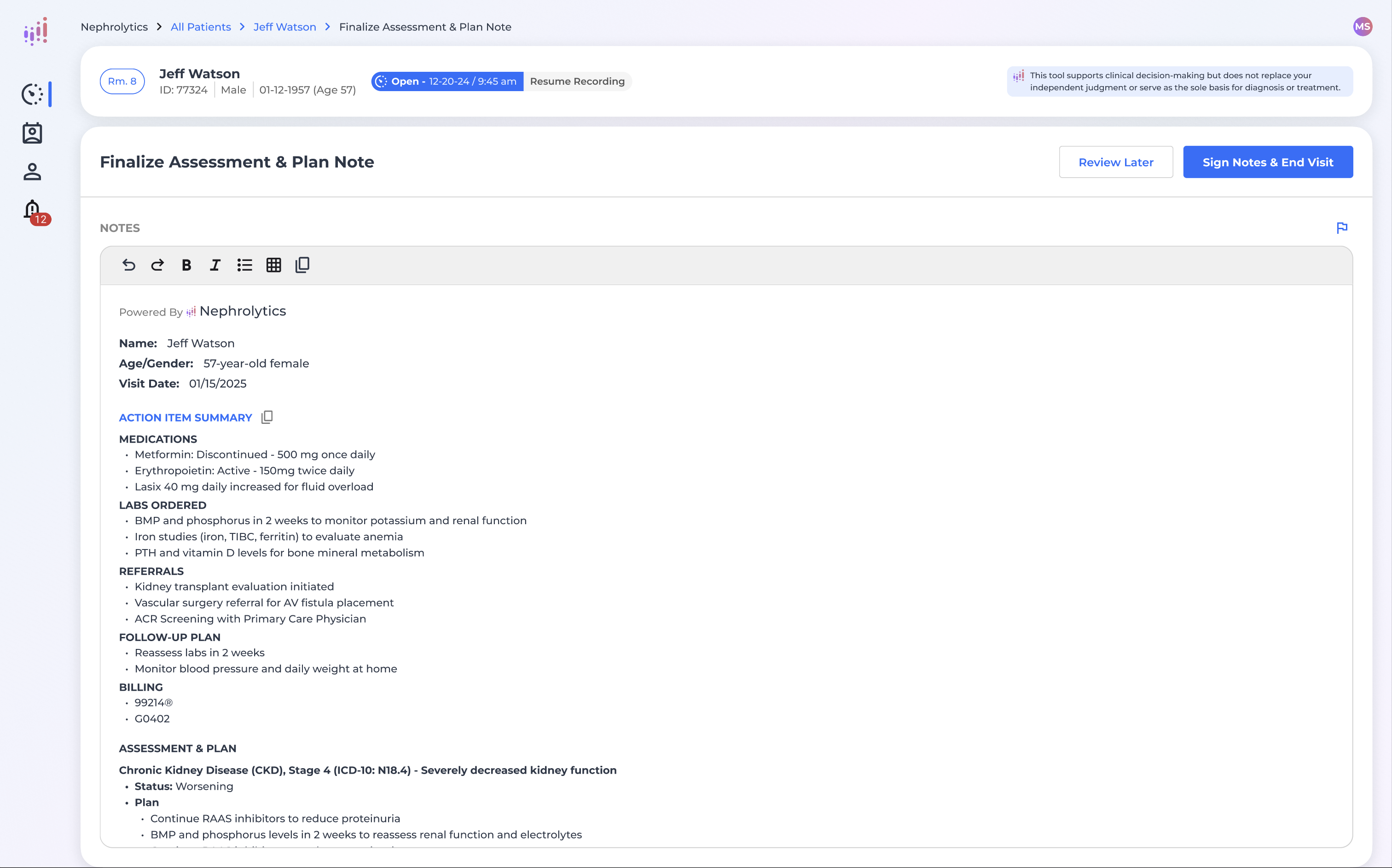 Saya™ – AI-Powered Clinician Agent for Nephrology Reviews 2026: Details, Pricing, & Features | G2