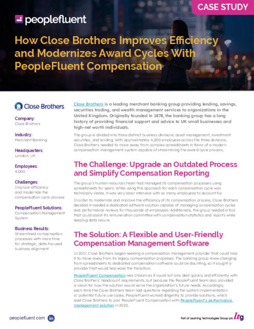 PeopleFluent Compensation Reviews 2025: Details, Pricing, & Features | G2