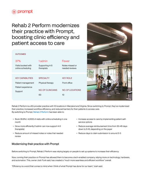 Prompt Health Reviews 2025: Details, Pricing, & Features | G2