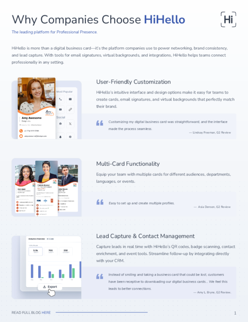 HiHello Reviews 2026: Details, Pricing, & Features | G2