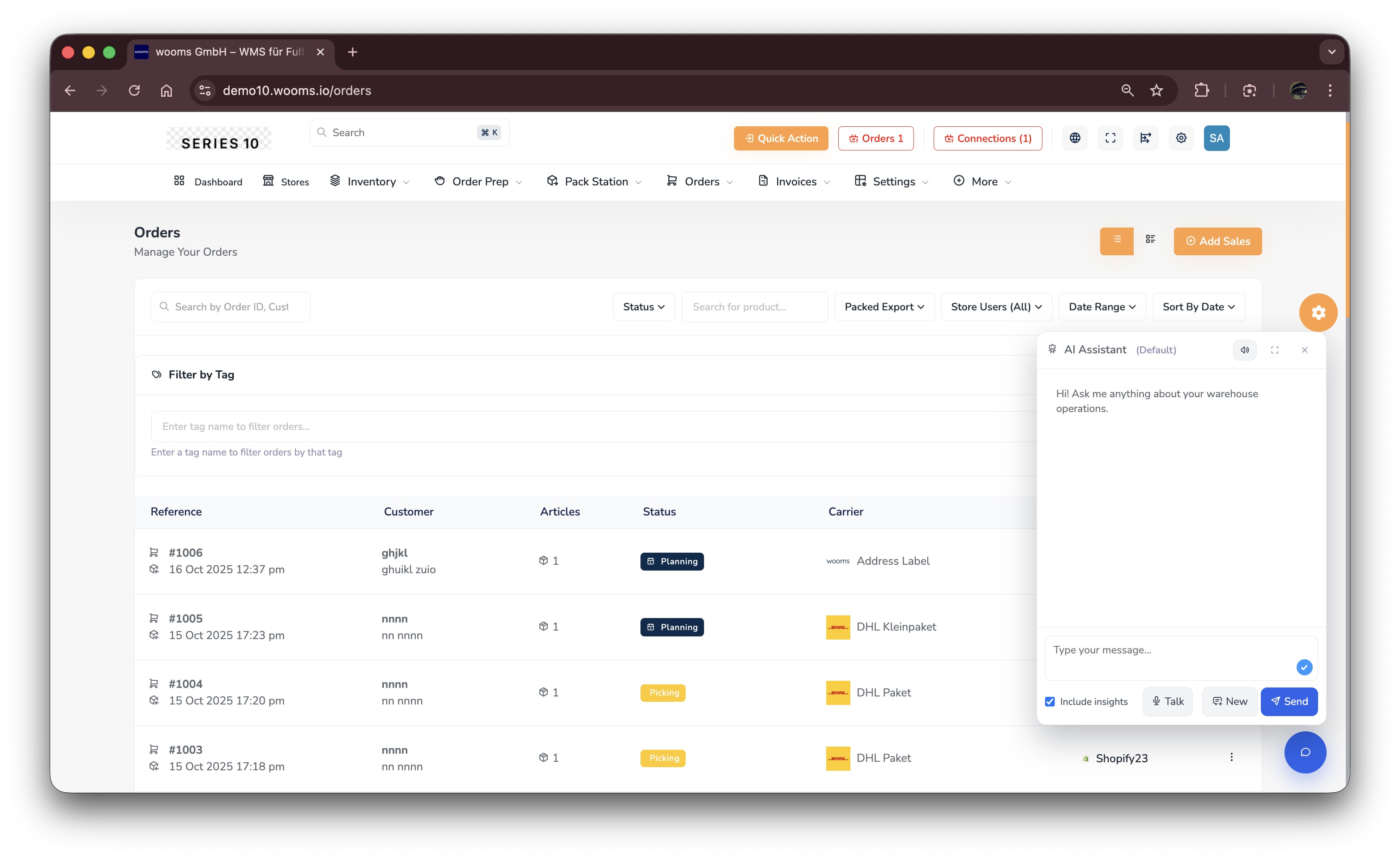 Recensioni wooms WMS — AI-Driven Warehouse Management for One or Many ...