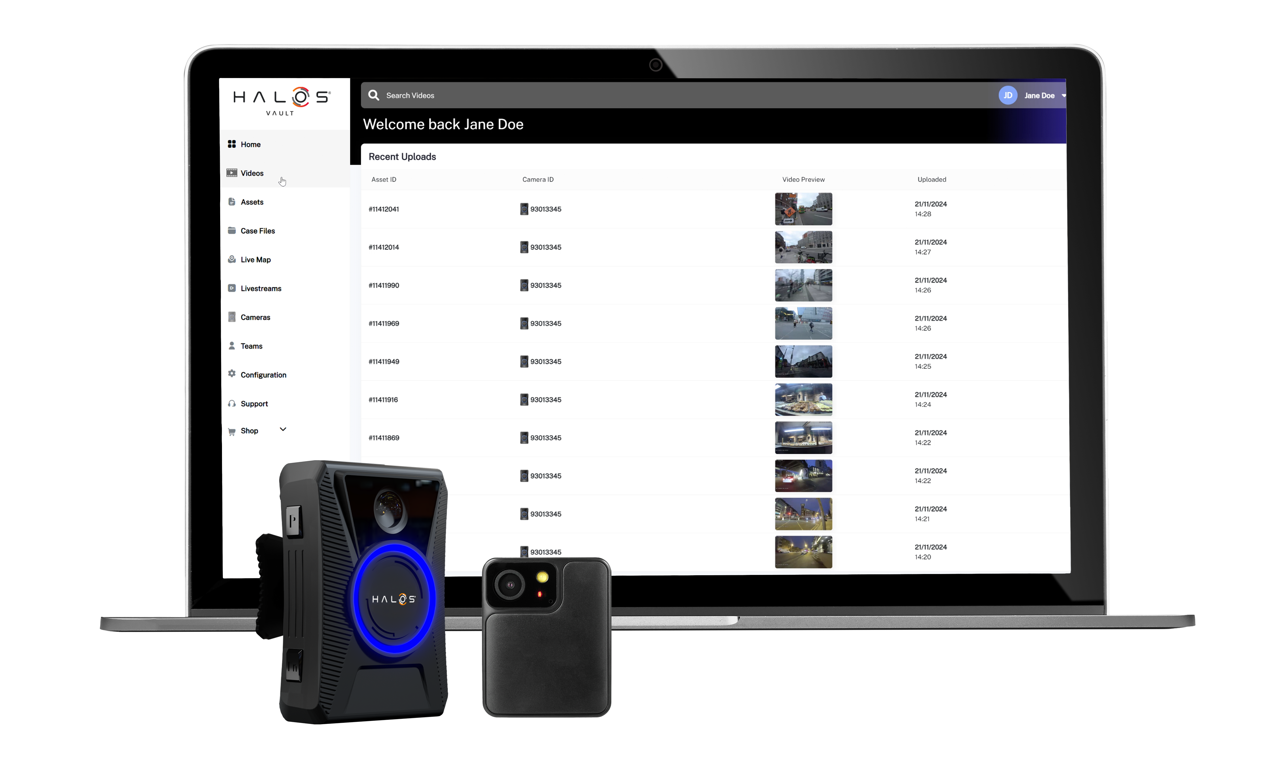 HALOS Body worn cameras with Vault Evidence Management platform Avis ...