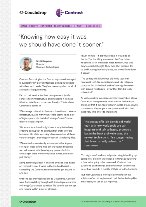 Couchdrop Reviews 2026: Details, Pricing, & Features | G2