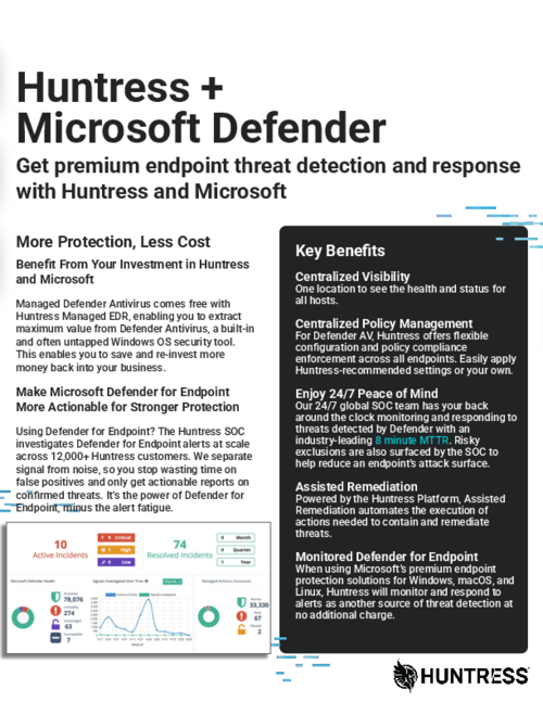 Huntress Managed EDR Reviews 2025: Details, Pricing, & Features | G2