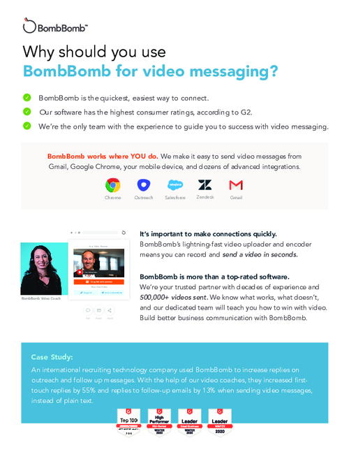 BombBomb Reviews 2023: Details, Pricing, & Features | G2