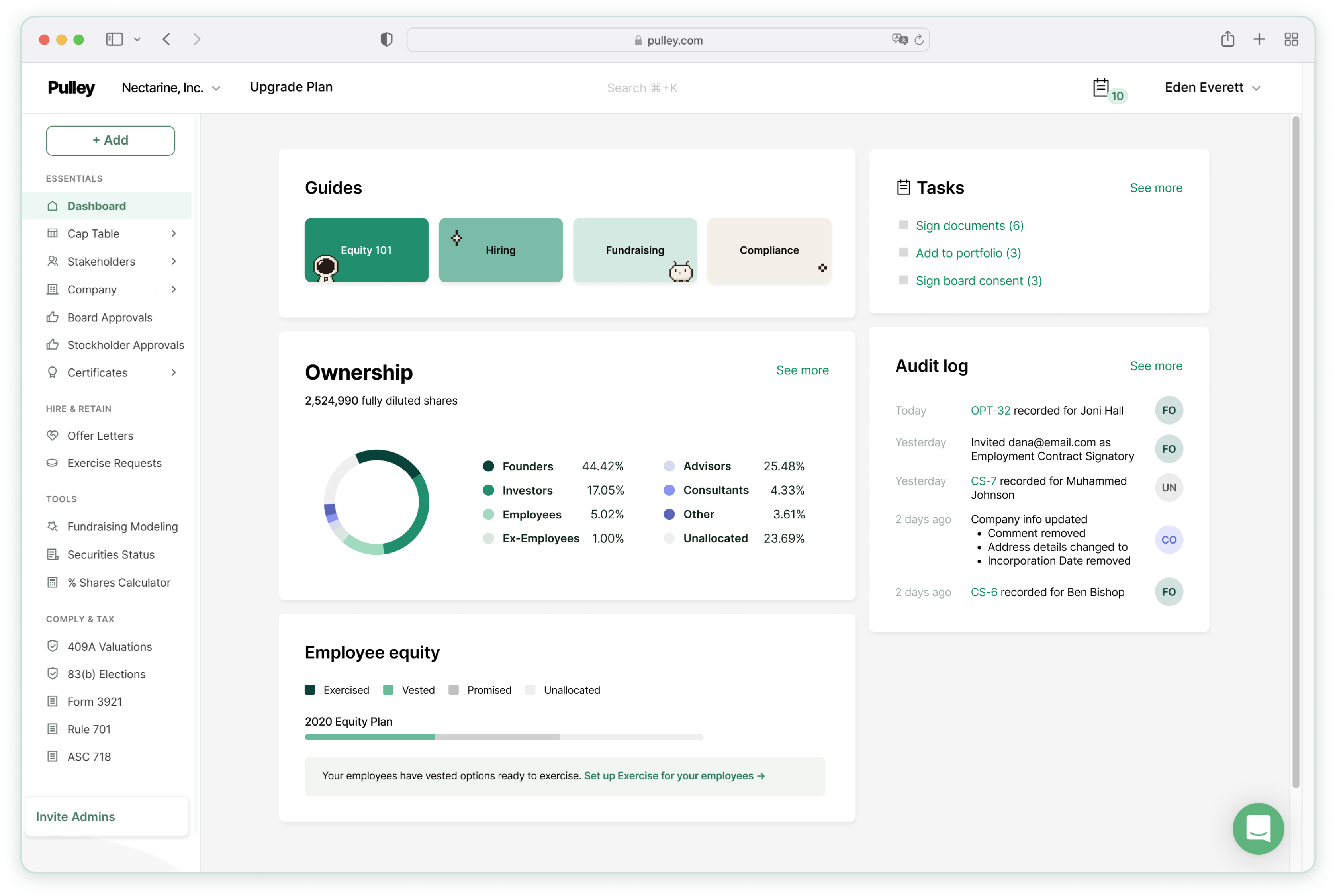 Carta Software vs. Pulley 2022 | G2