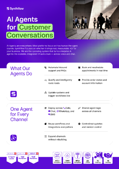 Synthflow Reviews 2026: Details, Pricing, & Features | G2