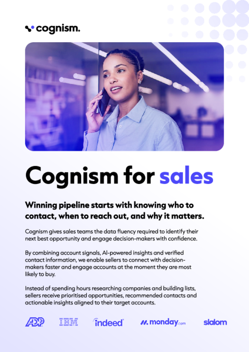 Cognism Reviews, Features, and Pricing 2024