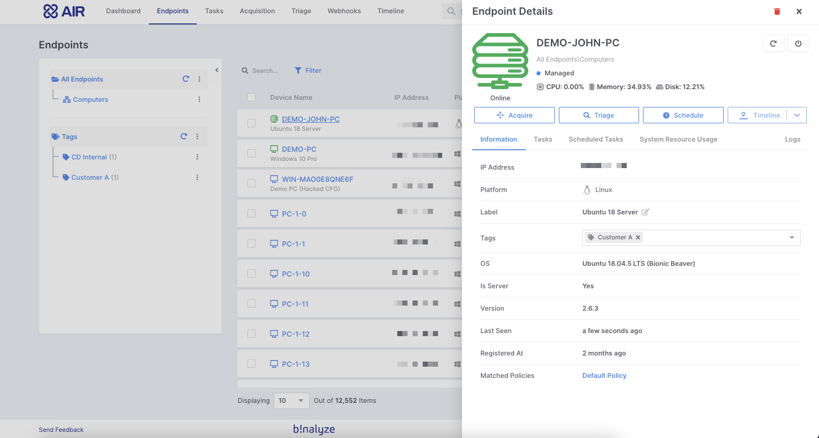 Binalyze AIR Reviews 2021: Details, Pricing, & Features | G2