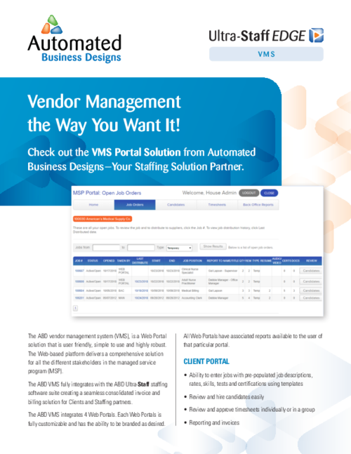 Ultra-Staff EDGE Staffing and Recruiting Software Reviews 2025: Details ...