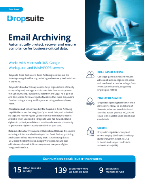 Dropsuite Reviews 2025: Details, Pricing, & Features | G2