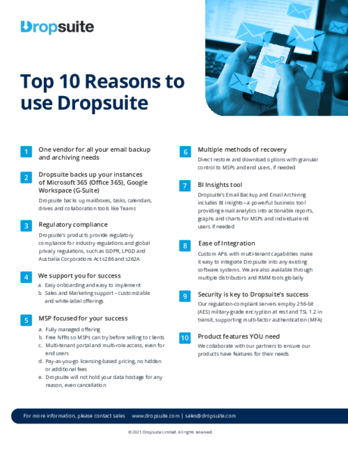 Dropsuite Reviews 2025: Details, Pricing, & Features | G2
