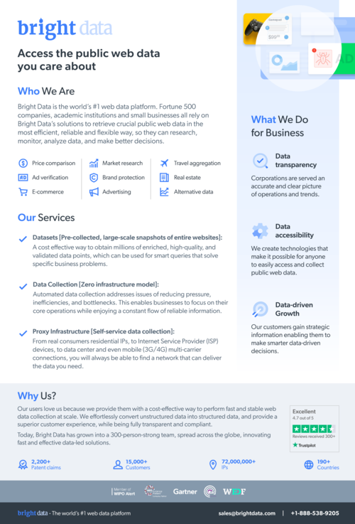 Bright Data Reviews 2025: Details, Pricing, & Features | G2