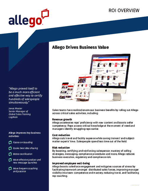 Allego Reviews 2019: Details, Pricing, & Features | G2