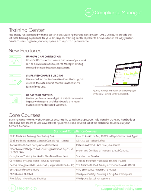 Healthicity Compliance Manager Reviews 2025: Details, Pricing ...