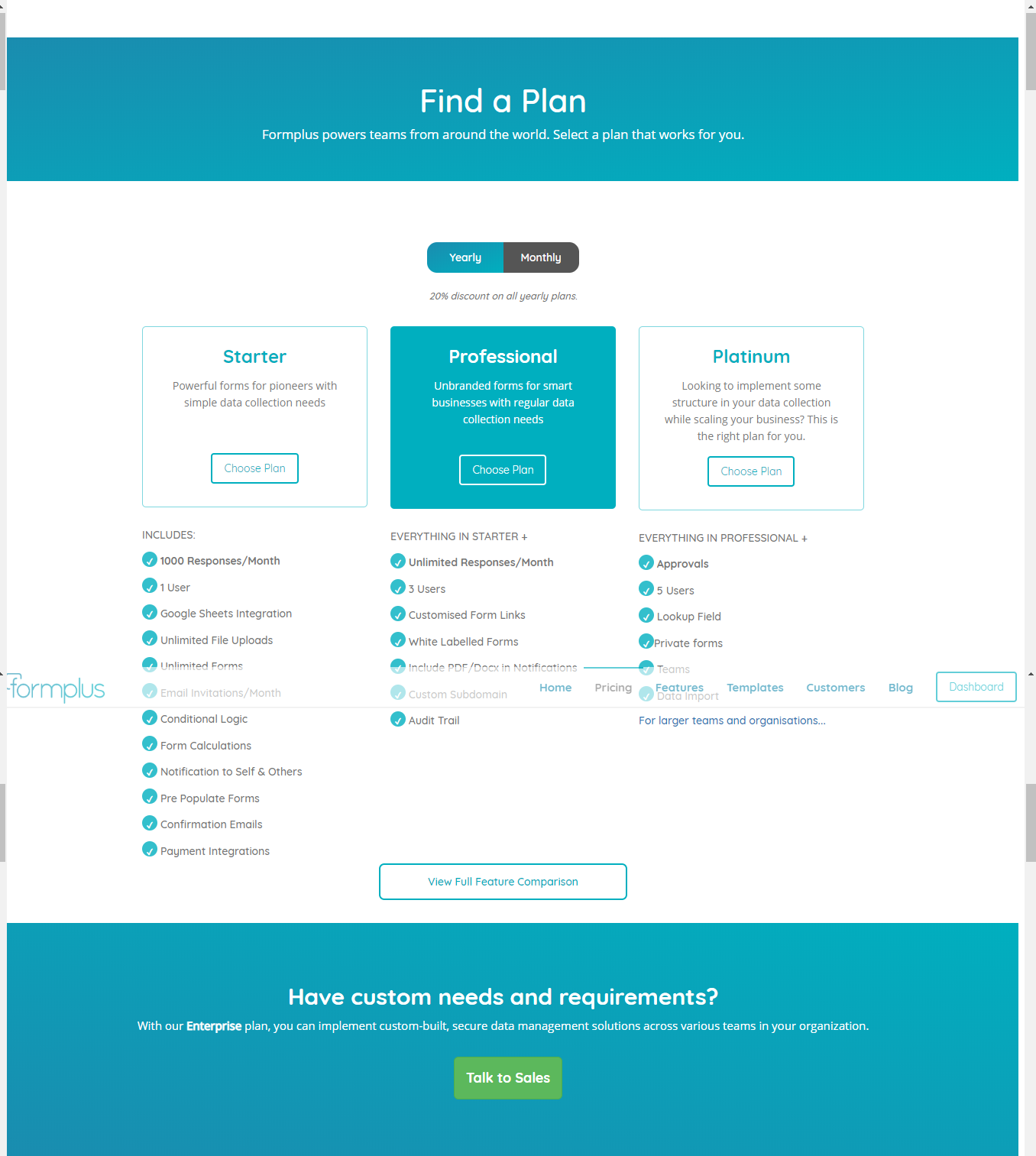Formplus Pricing Plans & Cost 2023 | G2